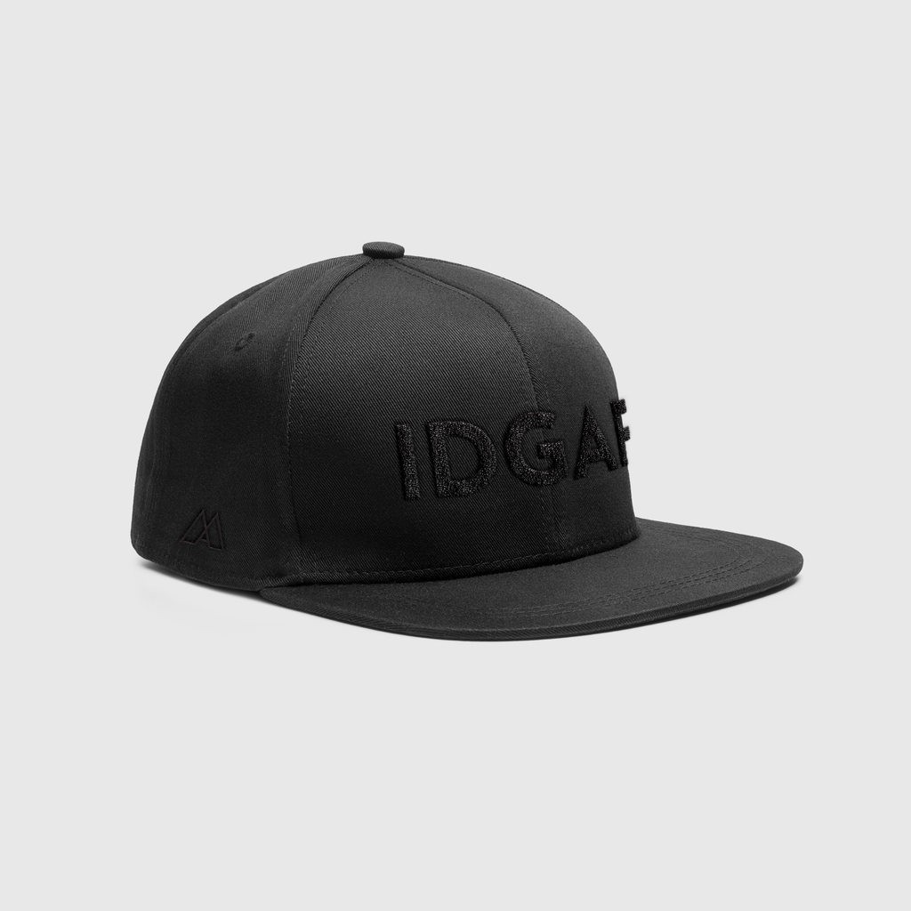 'IDGAF' 5-Panel Snapback – maple&ash